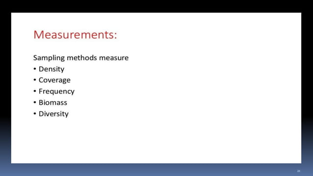 Methods of sampling vegetation.pptx | Gardening | Home & Garden