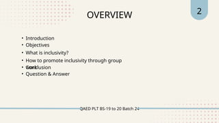 promoting inclusivity through group work | PPT