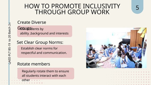 promoting inclusivity through group work | PPT
