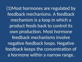 Hormone Regulation in human body. Presentation | PPTX