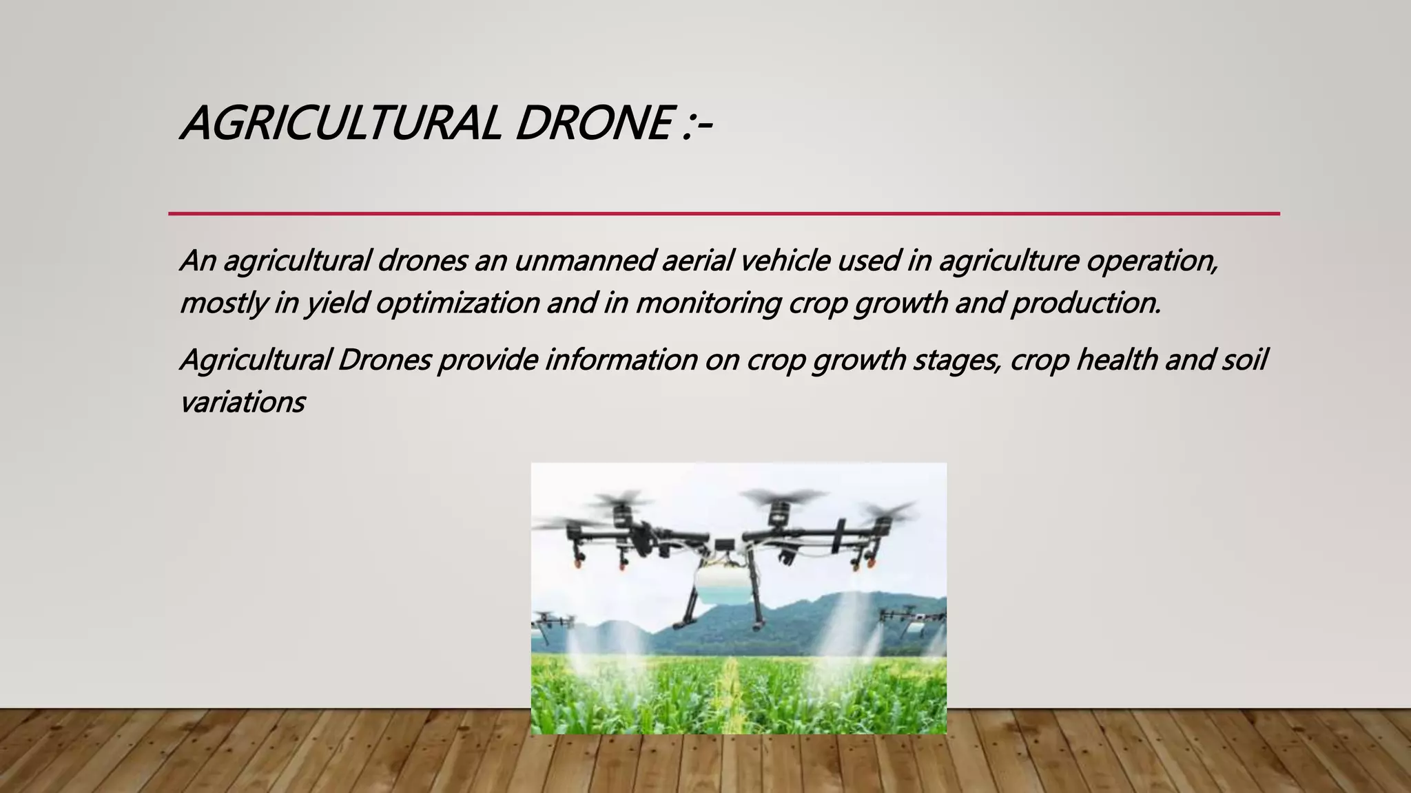 Agriculture drone technology | PPTX