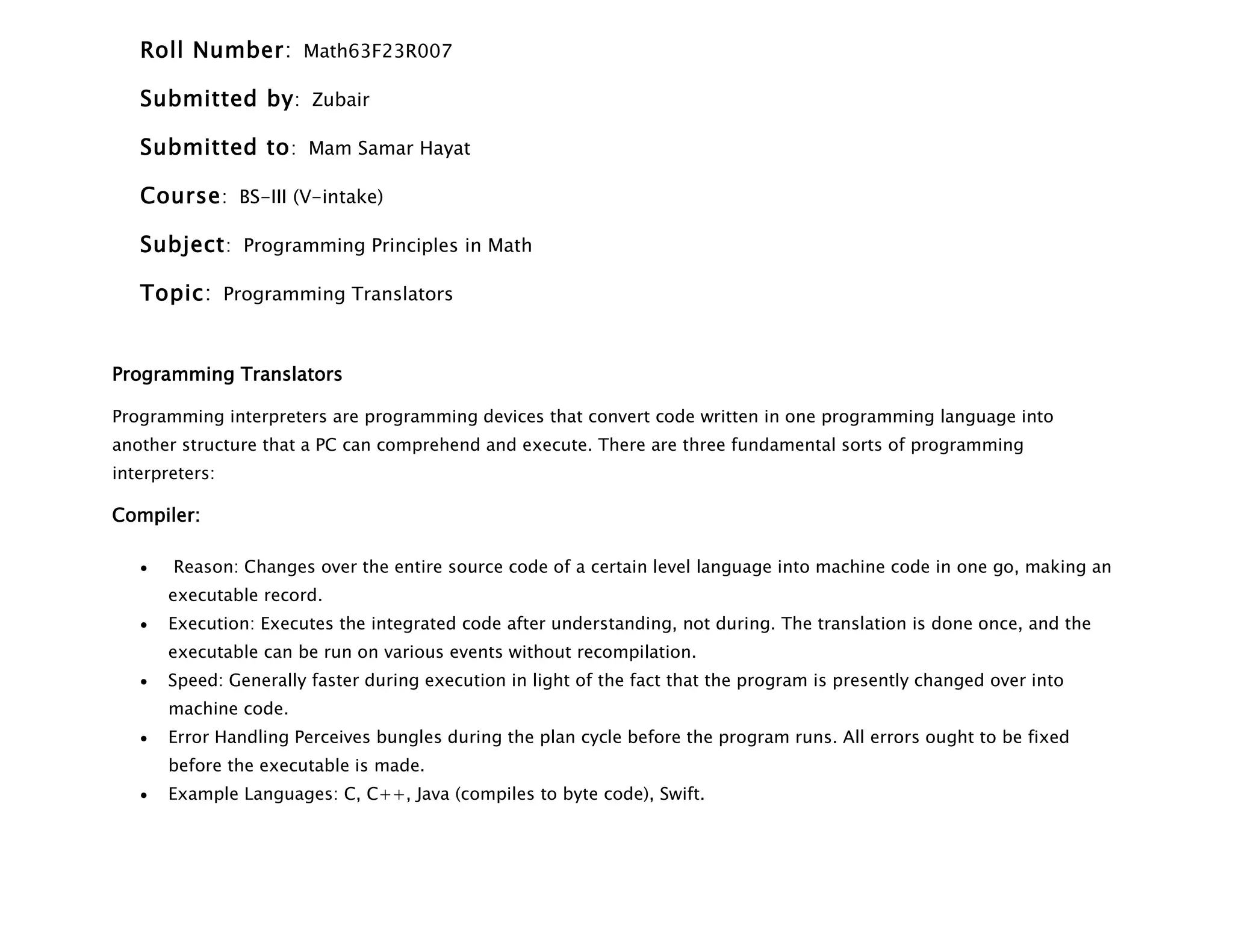 Programming languagues for mathematicans .pdf