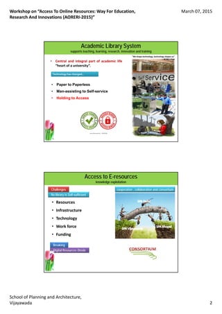 Roll of consortium in an academic settings | PDF