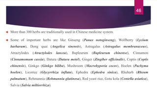 Roll of pharmacognosy in traditional system of medicine | PPTX