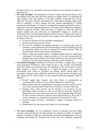 Roll of scm in a hotel | PDF