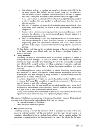 Roll of scm in a hotel | PDF