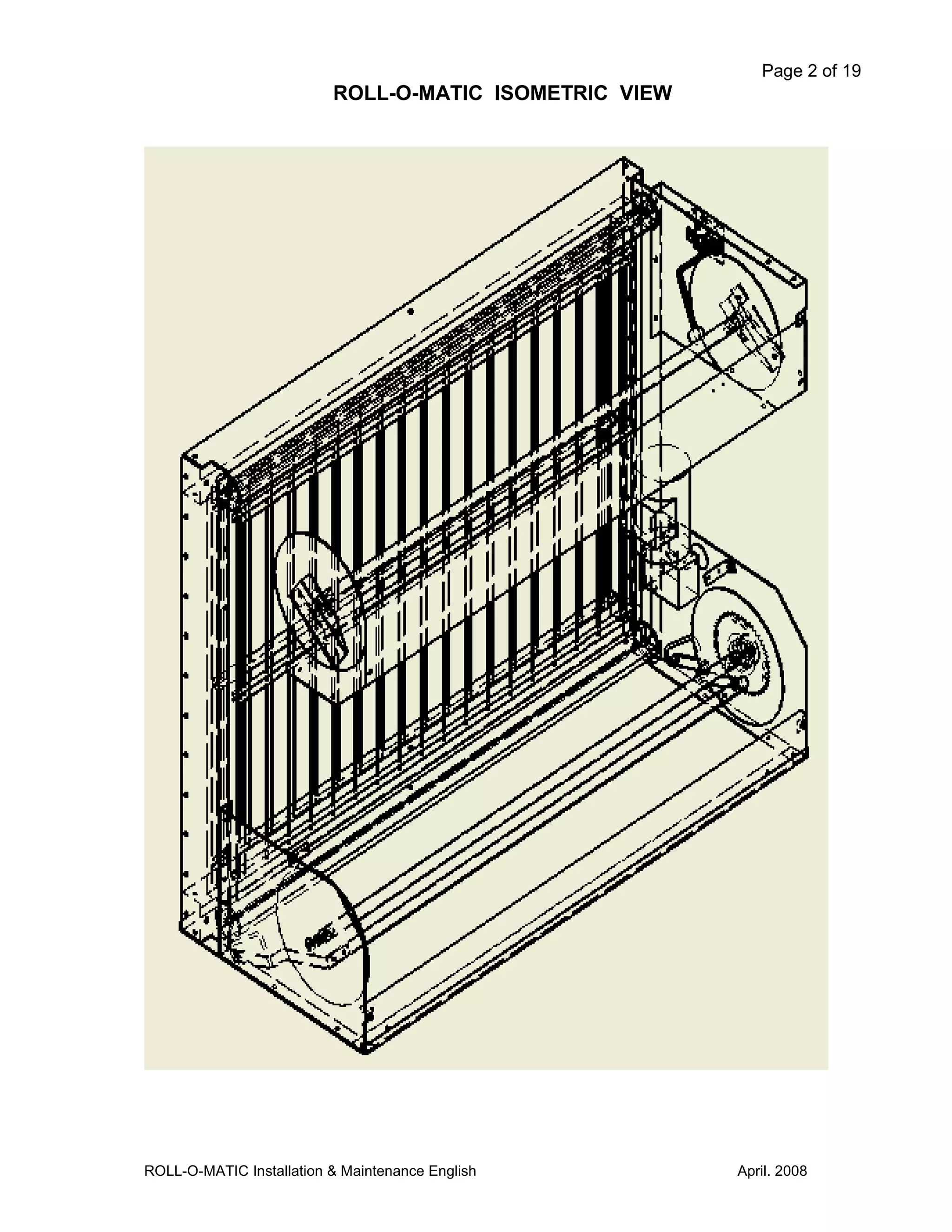 Roll o matic installation & maintenance guide rev2 | PDF