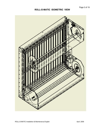 Roll o matic installation & maintenance guide rev2 | PDF