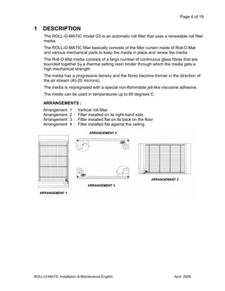 Roll o matic installation & maintenance guide rev2 | PDF