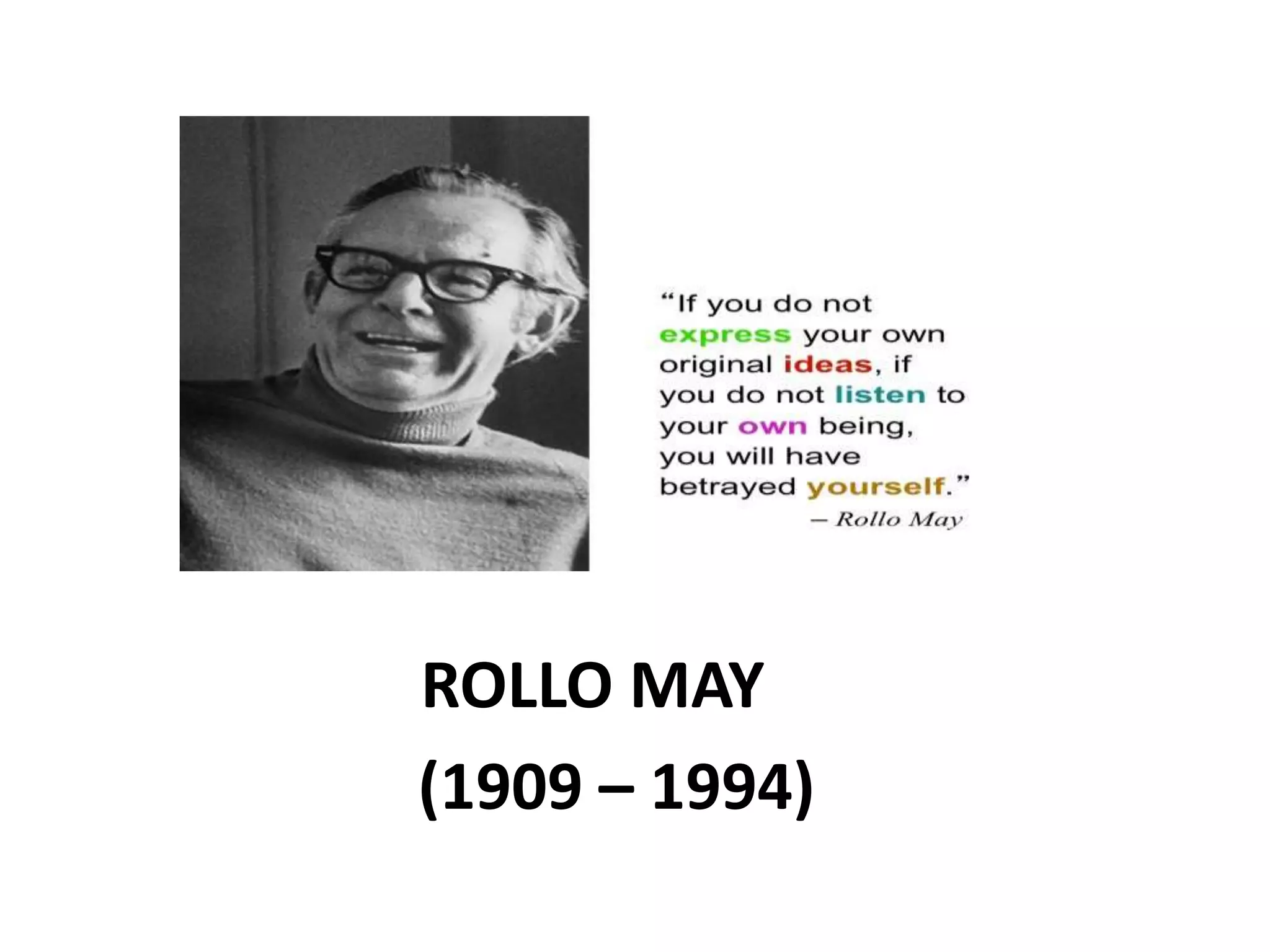 Rollo may | PPTX | Religion & Spirituality