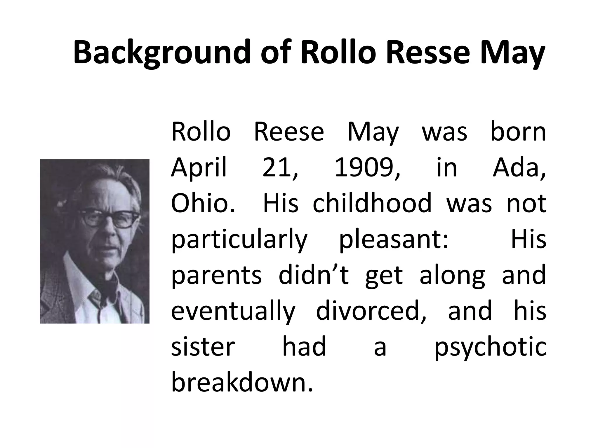 Rollo may | PPTX | Religion & Spirituality