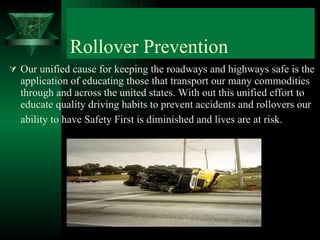 Roll Over Power Point Advanced Edu Safety Gew 6 10 09 | PPT