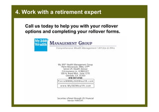 401(k) / IRA Rollover Options | PDF