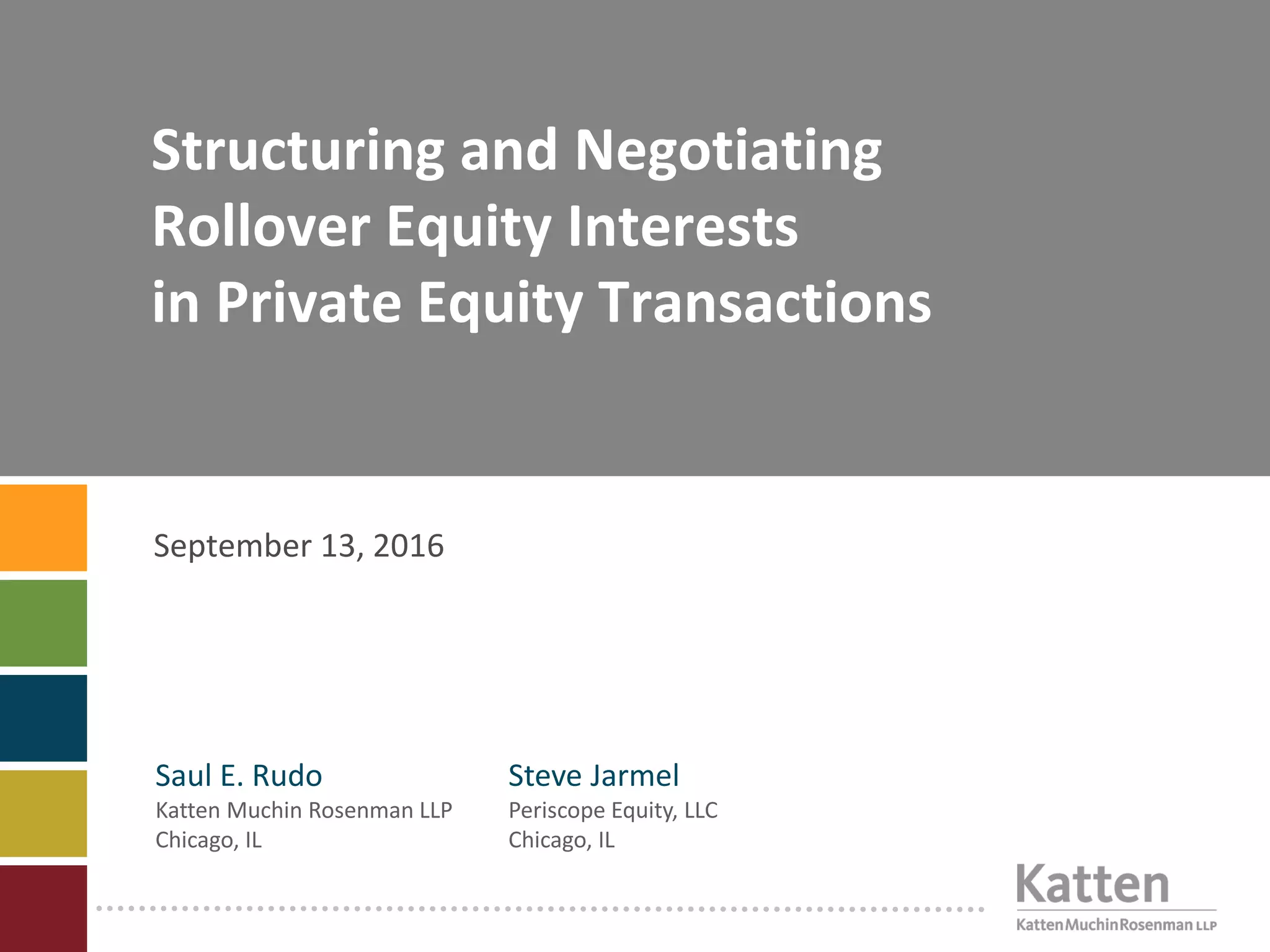 Rollover Structuring Presentation | PDF