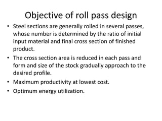 Roll pass design | PPTX