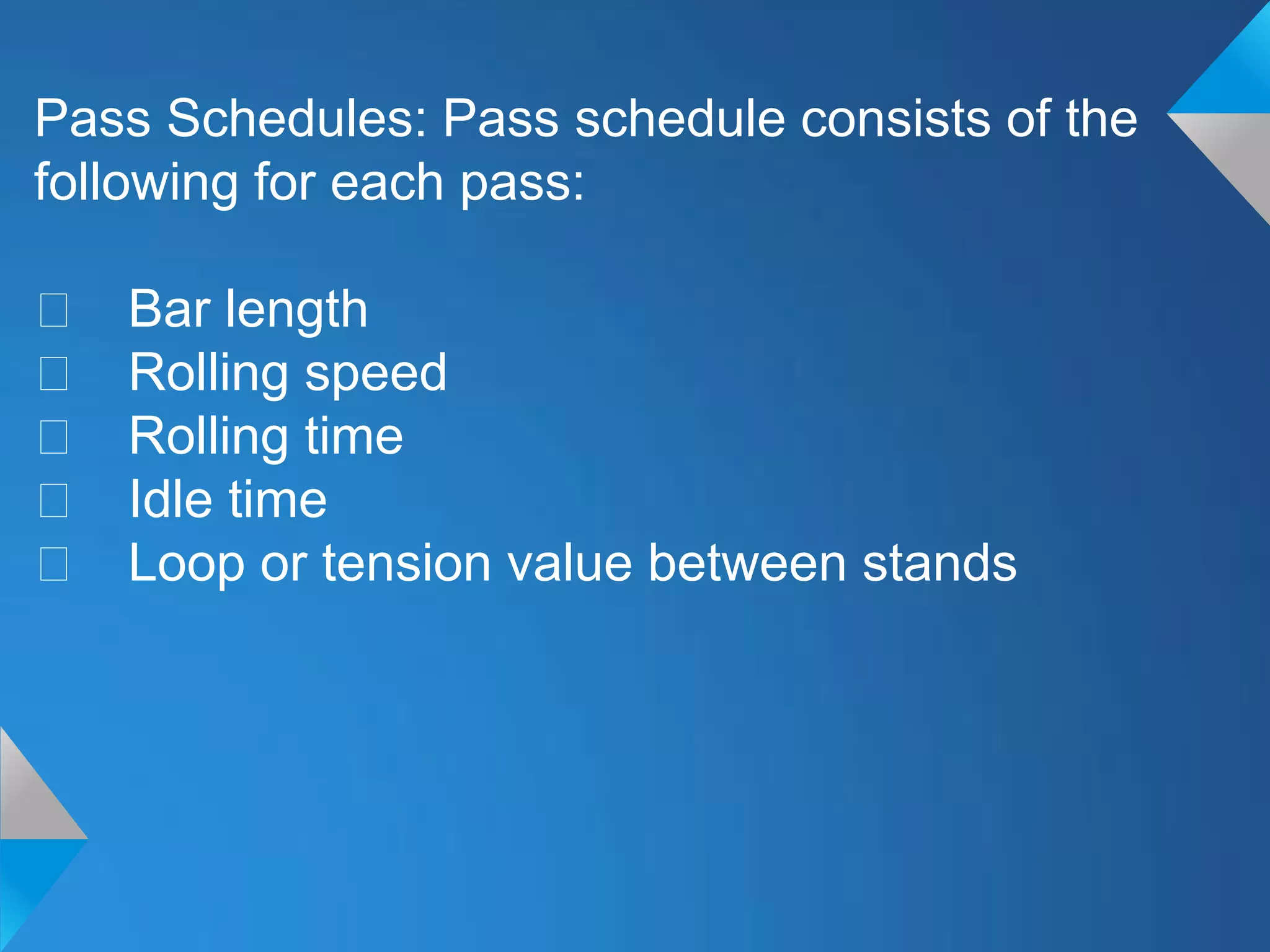 Roll pass design in continuous bar mills | PDF