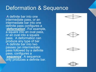 Roll pass design in continuous bar mills | PDF