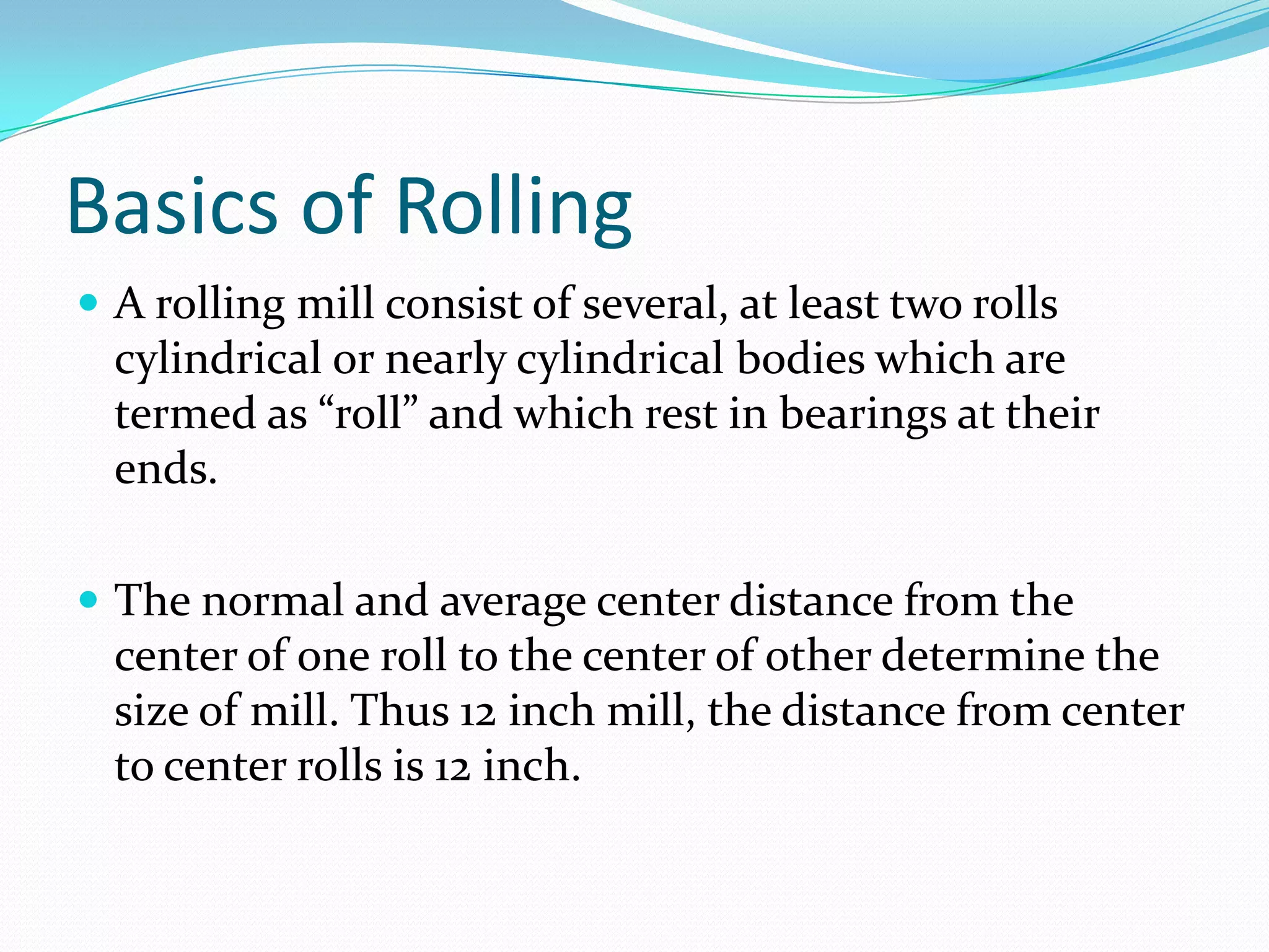 Roll pass design in continuous bar mills | PDF