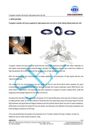 Tungsten carbide ring, TC ring | PDF