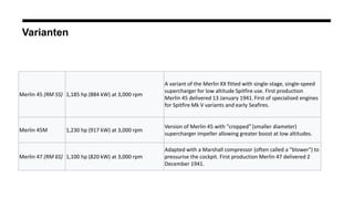 Rolls royce merlin motor | PPTX