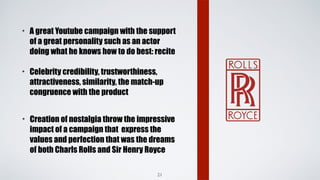 Rolls Royce strategic brand management | PDF