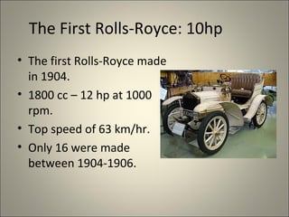 Rolls Royce Presentation | PPT