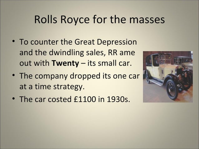 Rolls Royce Presentation | PPT