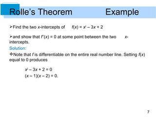 Roll's theorem | PPT