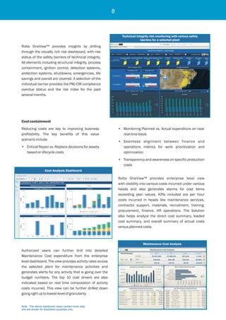Rolta OneView 6.0 for Chemicals - Driving Operational Excellence | PDF