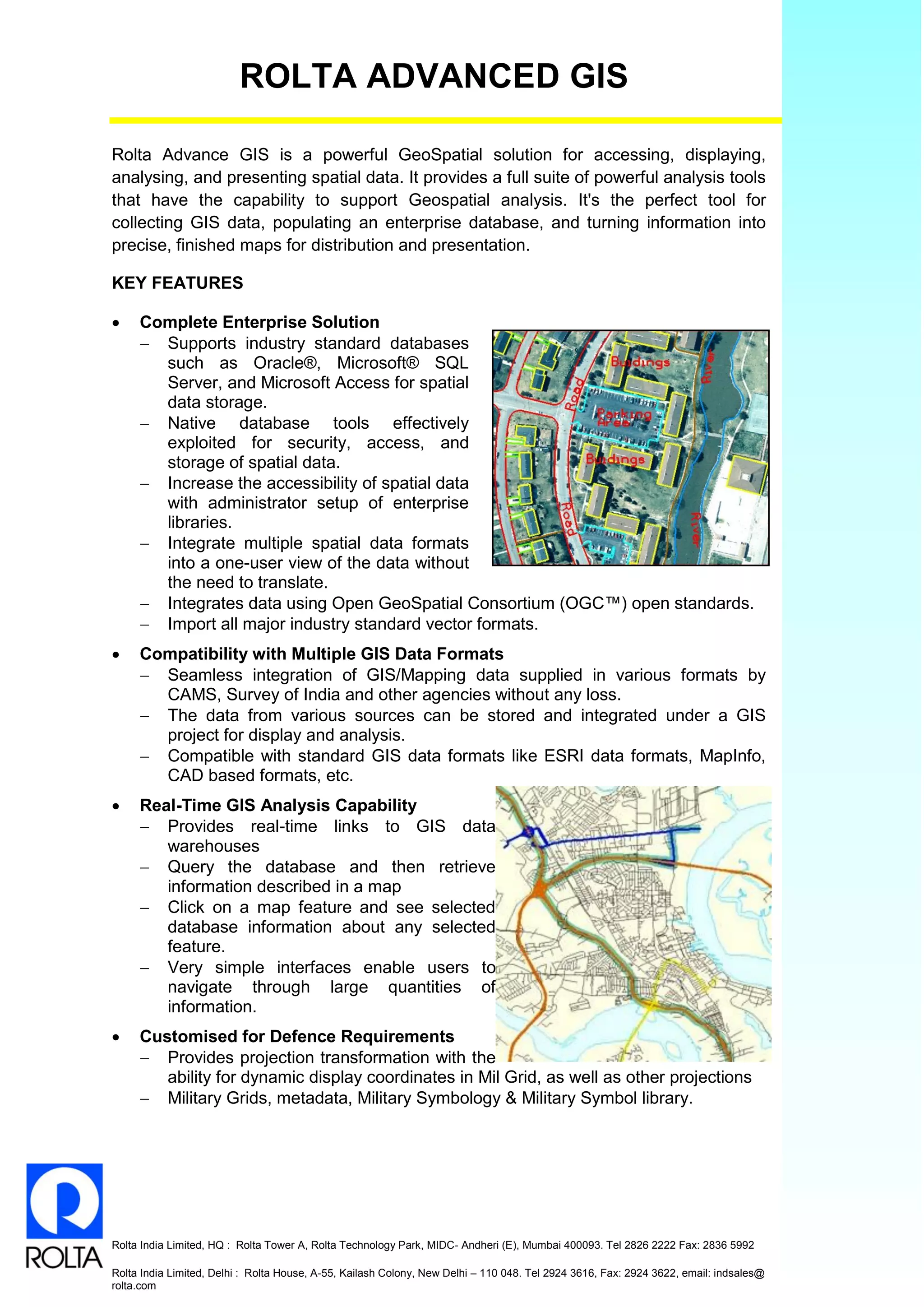 Rolta Advanced GIS Tool | PDF