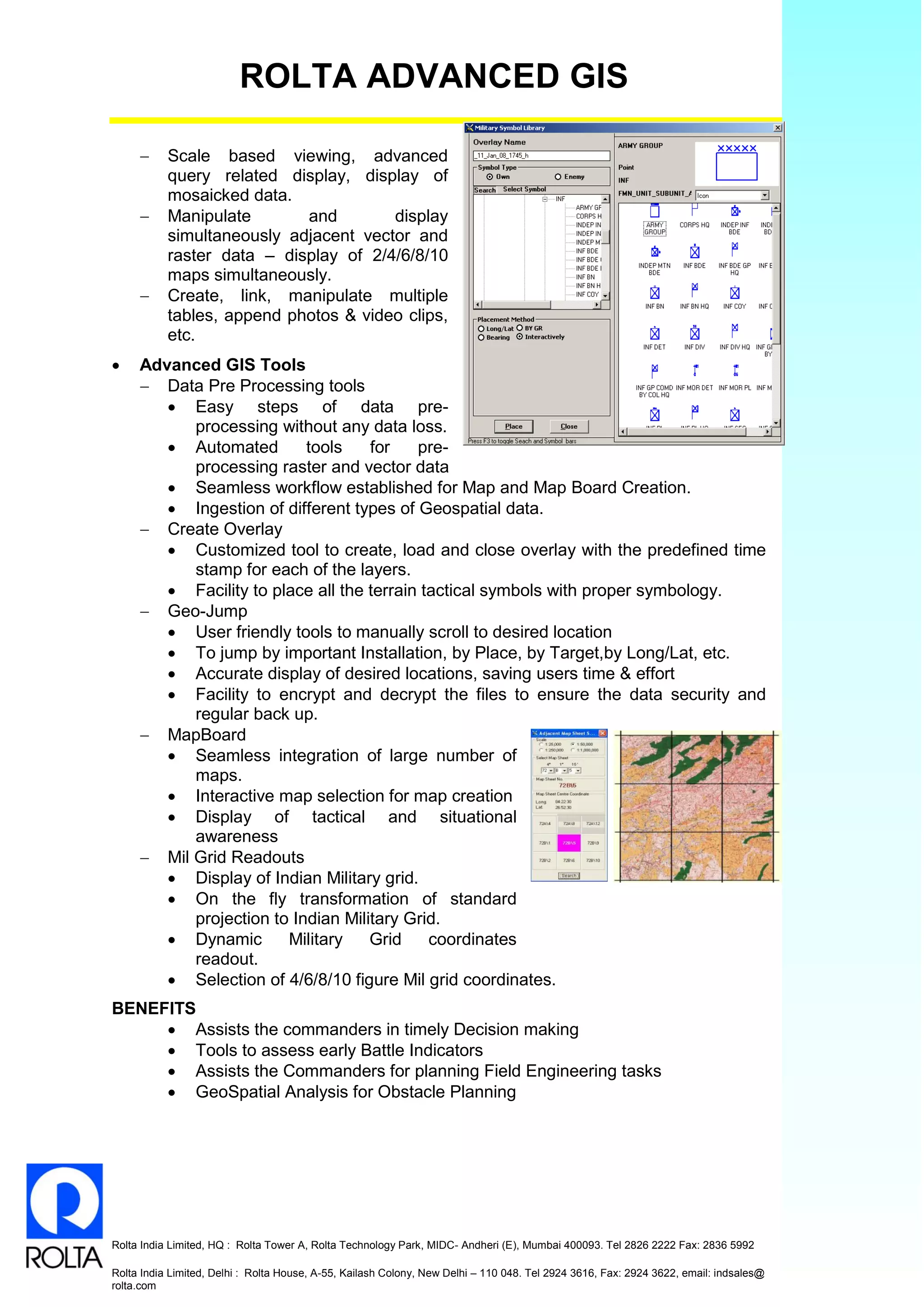 Rolta Advanced GIS Tool | PDF