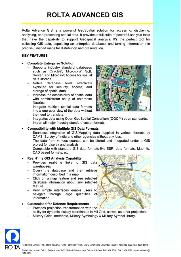 Rolta Advanced GIS Tool | PDF