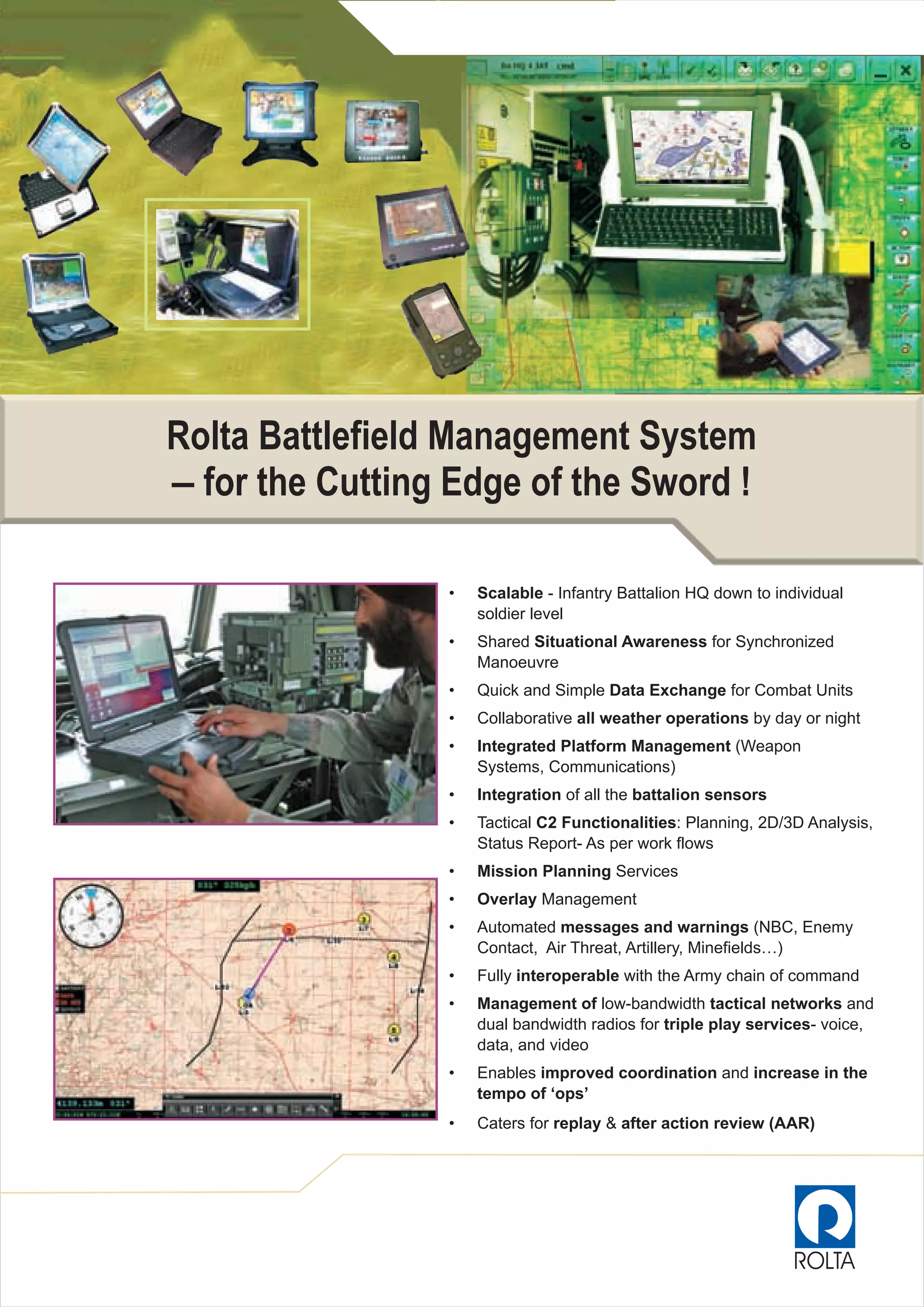 Battlefield Management System by Rolta | PDF