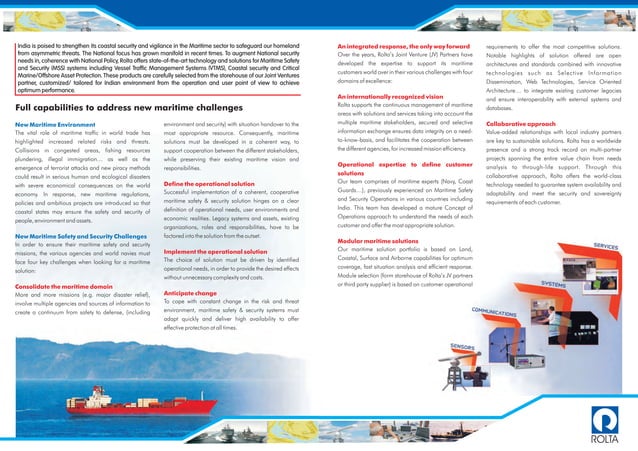 Rolta Maritime Safety & Security Solutions | PDF