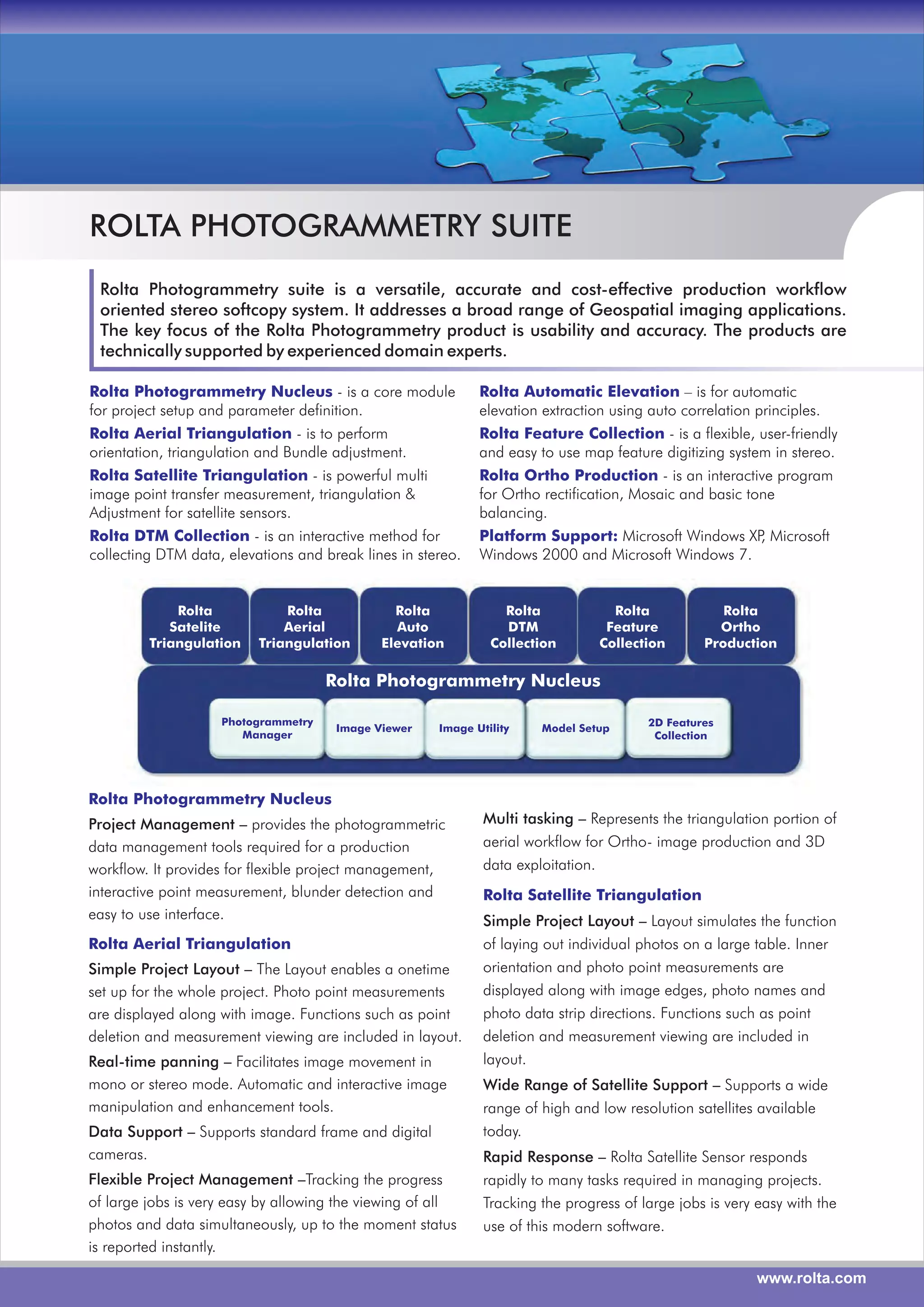 ROLTA Photogrammetry Suite | PDF
