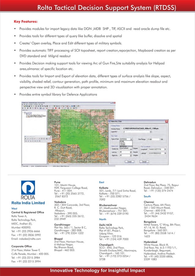 Rolta Tactical Decision Support System for advanced GIS solutions | PDF
