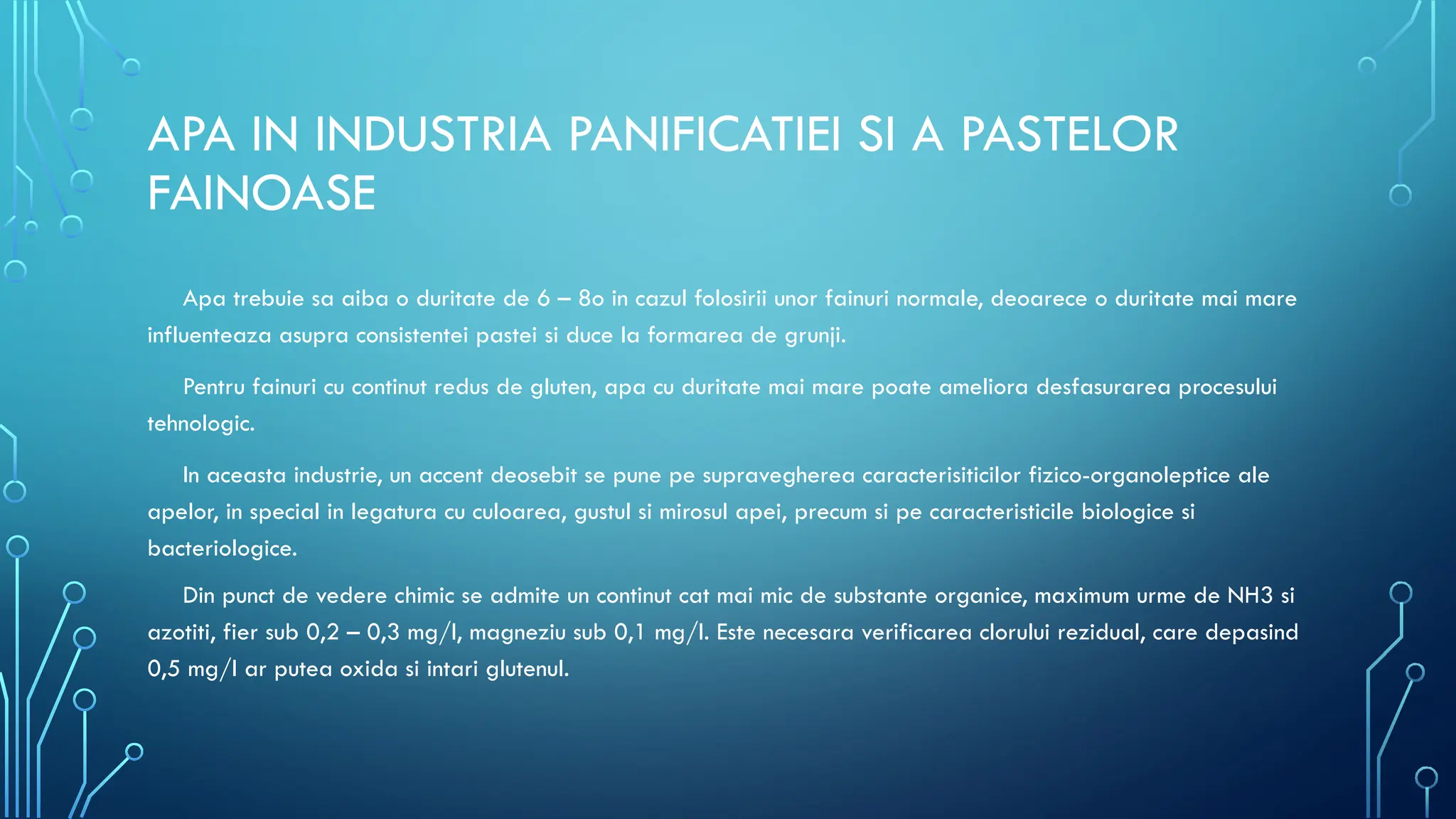 Rolul apei in industria alimentara conform studiilor. | PPTX