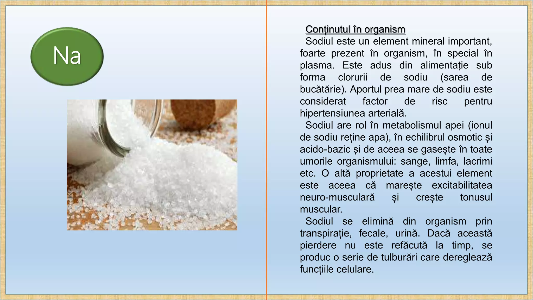 Rolul biologic al metalelor | PPTX