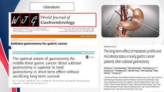 THE ROLE OF SUBTOTAL GASTRECTOMY IN THE TREATMENT OF GASTRIC CANCER | PPTX