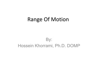 Range Of Motion | PPTX