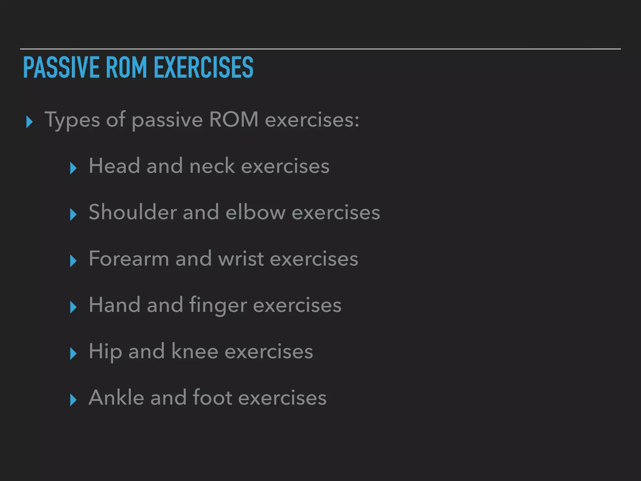 Range of Motion Exercises | PDF