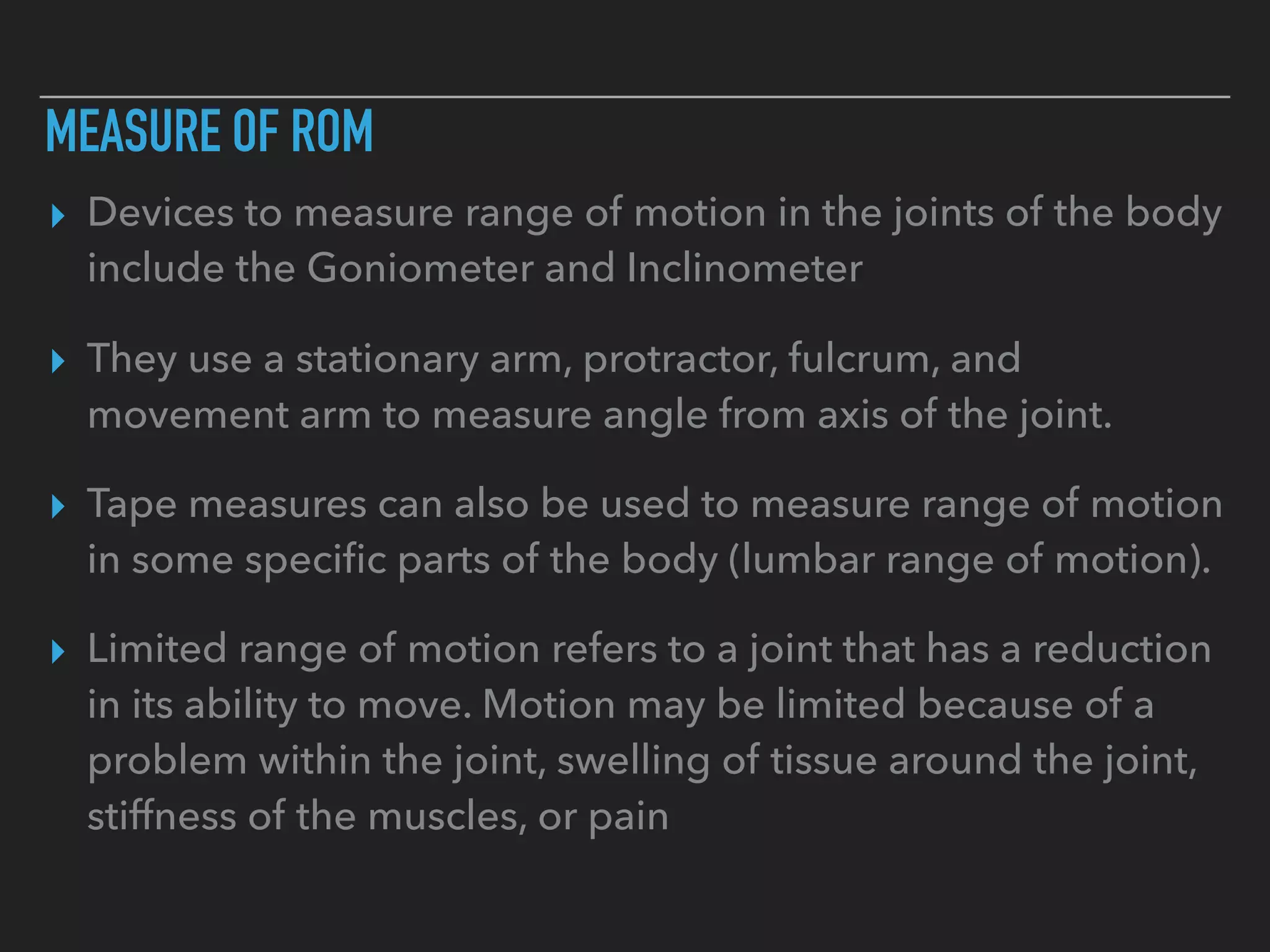 Range of Motion Exercises | PDF