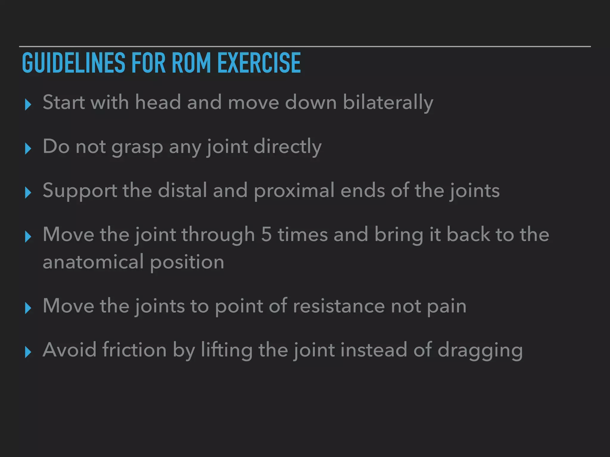 Range of Motion Exercises | PDF