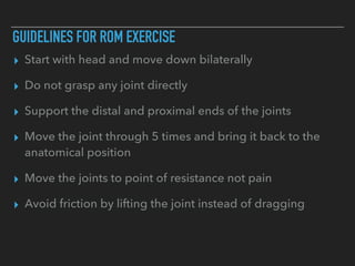Range of Motion Exercises | PDF