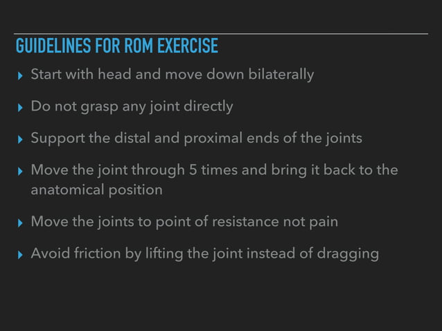 Range of Motion Exercises | PDF