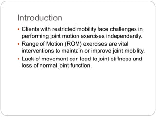 Range of motion exercises | PPTX