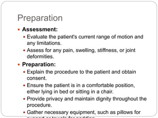Range of motion exercises | PPTX