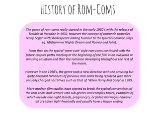 Rom-com Research | PPT