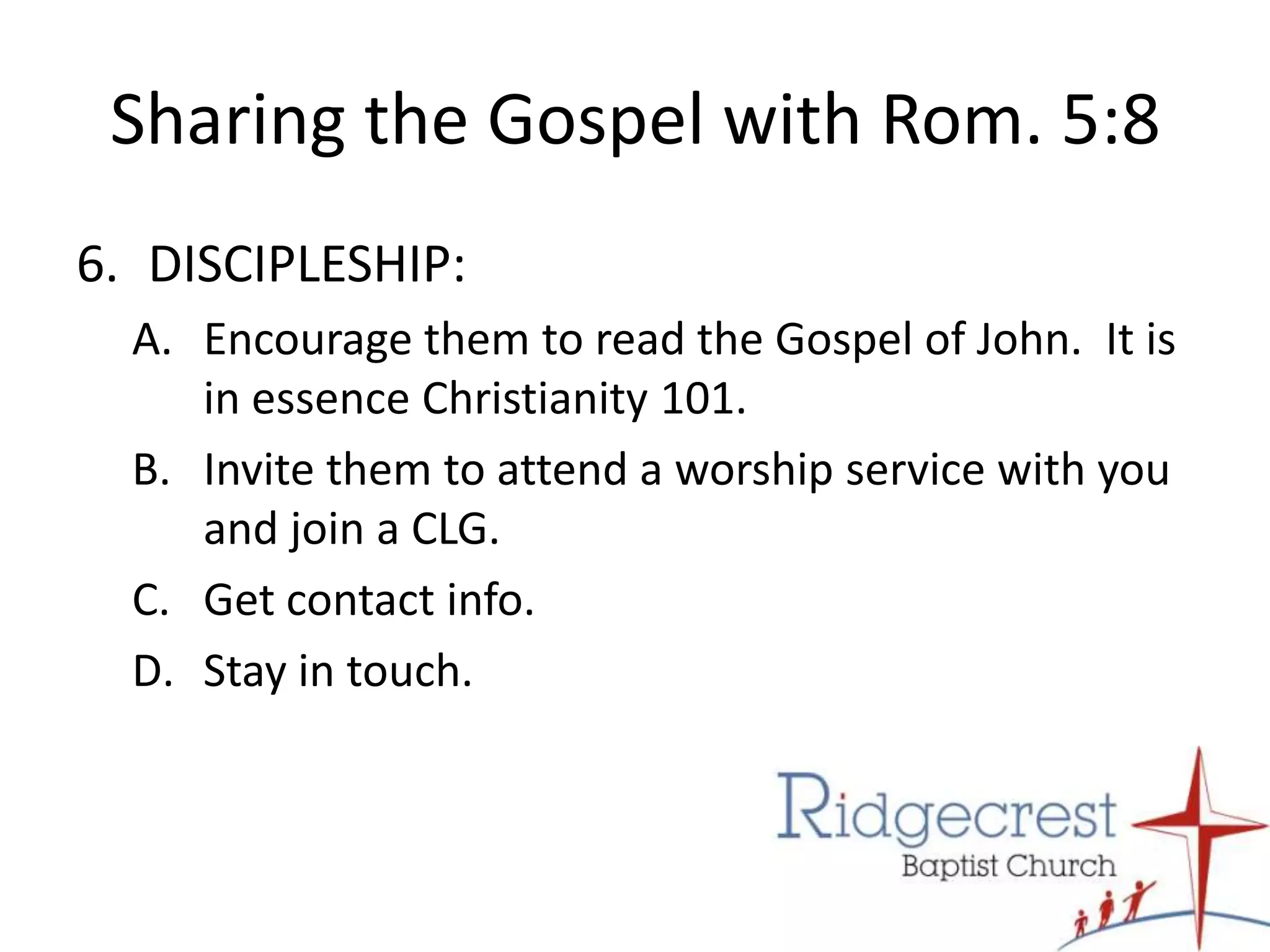 How to use the Romans 5:8 card | PPT