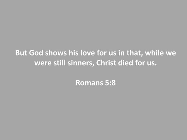 How to use the Romans 5:8 card | PPT